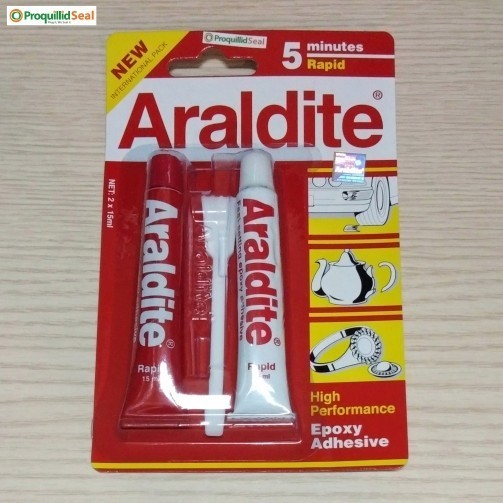 Jual LEM BESI ARALDIT ARALDITE MERAH EPOXY 5 MENIT RESIN+HARDENER ...