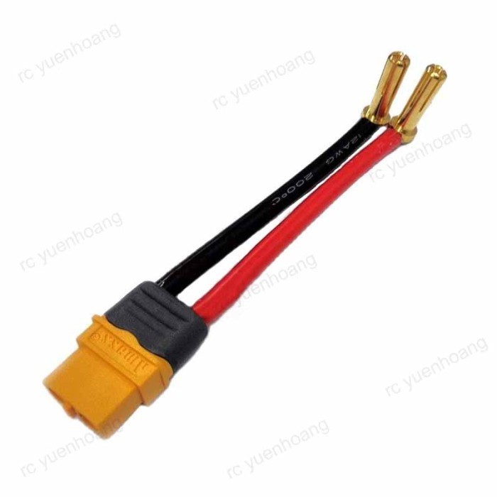 Jual Sam 1 Buah Kabel Adaptor Baterai Rc 4Mm 5Mm Steker Jantan Lasan ...