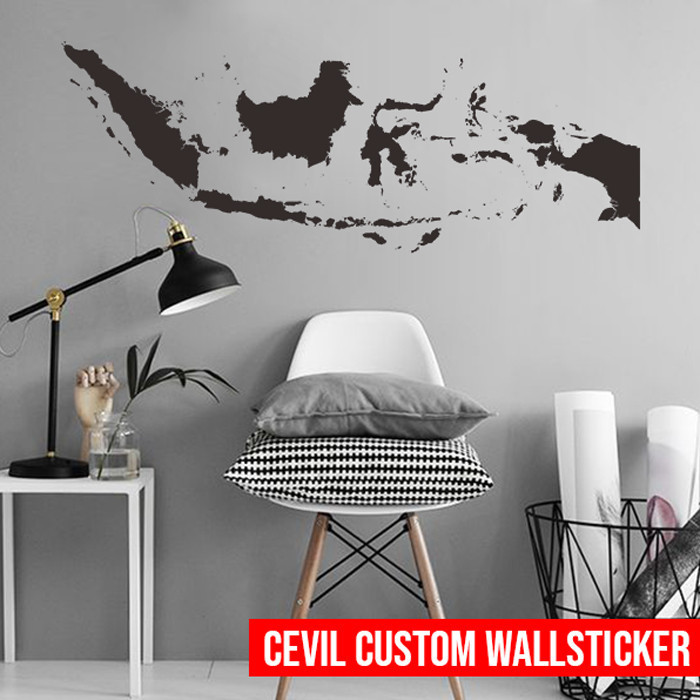 Jual Stiker Peta Indonesia Wall Sticker Custom | Shopee Indonesia