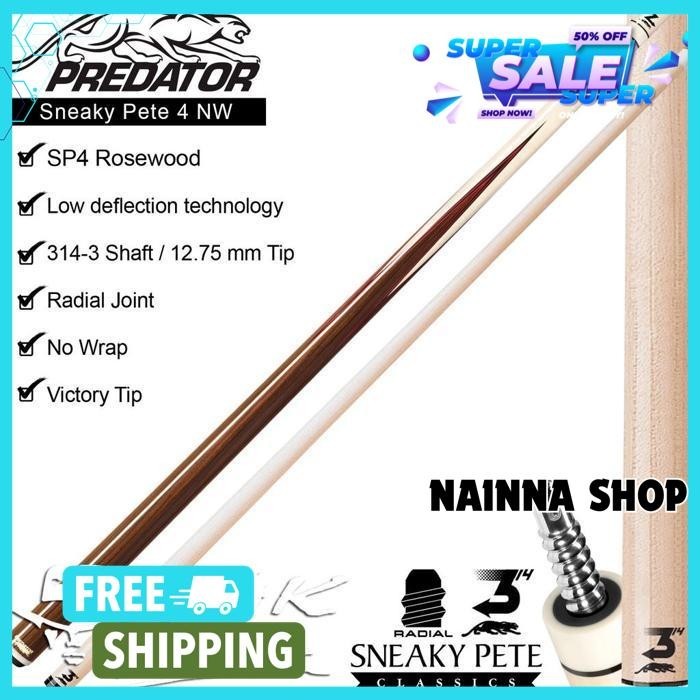 Jual PREDATOR SP4 CLASSIC NW ROSEWOOD CUE | RADIAL SNEAKY PETE STICK BILLIARD LOW DEFLECTION ...