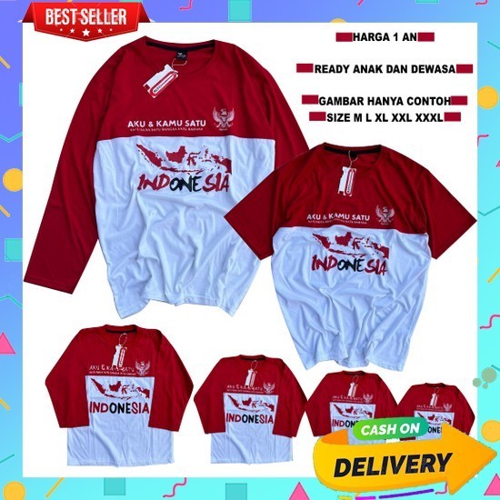 Jual Kaos 17 Agustus 2024 Hut Ri Dewasa Pakaian Agustusan Senam Merdeka Set Setelan Ke 79 Baju ...