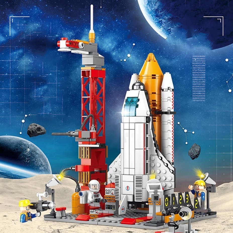 Jual LELE BROTHER Mainan Pesawat Lego Roket Luar Angkasa Aerospace ...