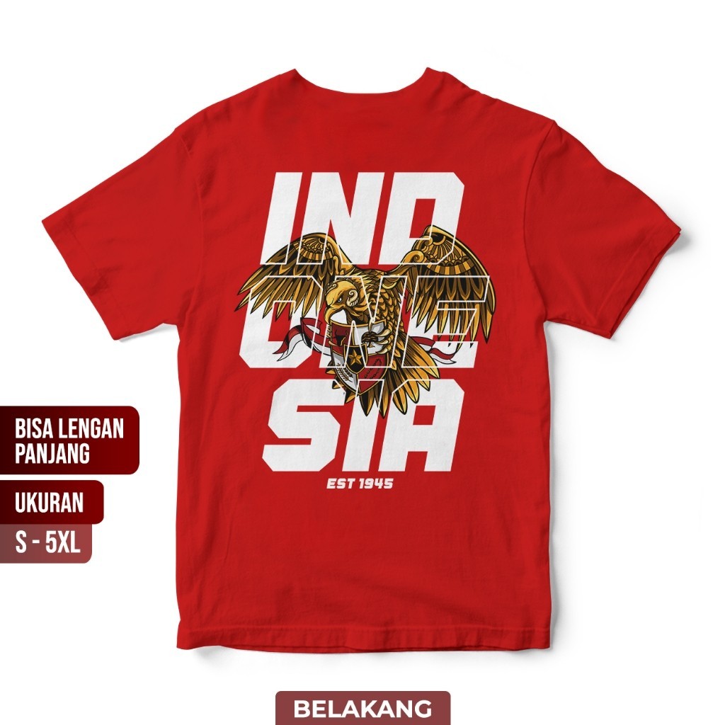 Jual Baju Kaos Kemerdekaan Indonesia 17 Agustus HUT RI 80 tahun 2025 018 - Baju tshirt panitia ...