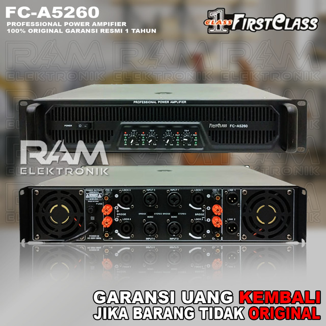 Jual Power Amplifier FIRSTCLASS FC A5260 | FIRST CLASS FC A 5260 ...