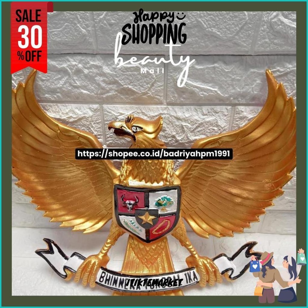 Jual (Dyi) Hiasan Dinding Lambang Negara Garuda Pancasila 3 Dimensi ...