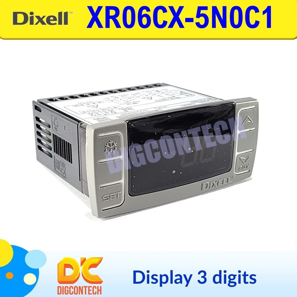 Jual Digital Thermostat Dixell Xr06Cx 230Vac +Probe Ntc - 5N0C1 / Xr 06 ...