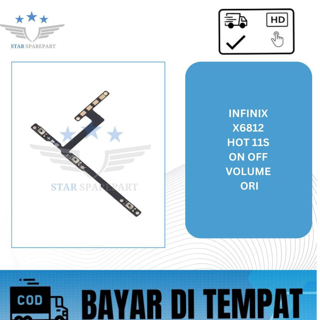 Jual FLEXIBEL INFINIX X6812 + ON OFF + VOLUME ORI ( HOT 11S ) | Shopee Indonesia