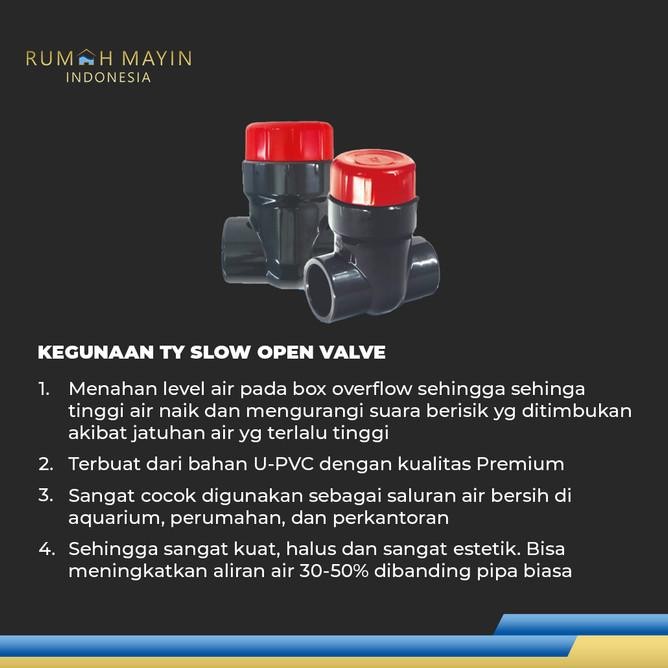 Jual Ty Aquarium Slow Opener Gate Valve Pipa Pipe U Pvc By 3 Pawns | Shopee Indonesia