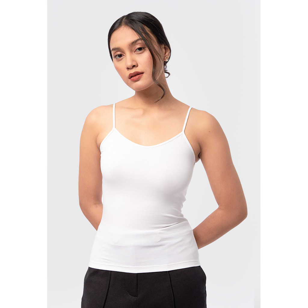 Jual Executive Basic Camisole Top Off White | Shopee Indonesia