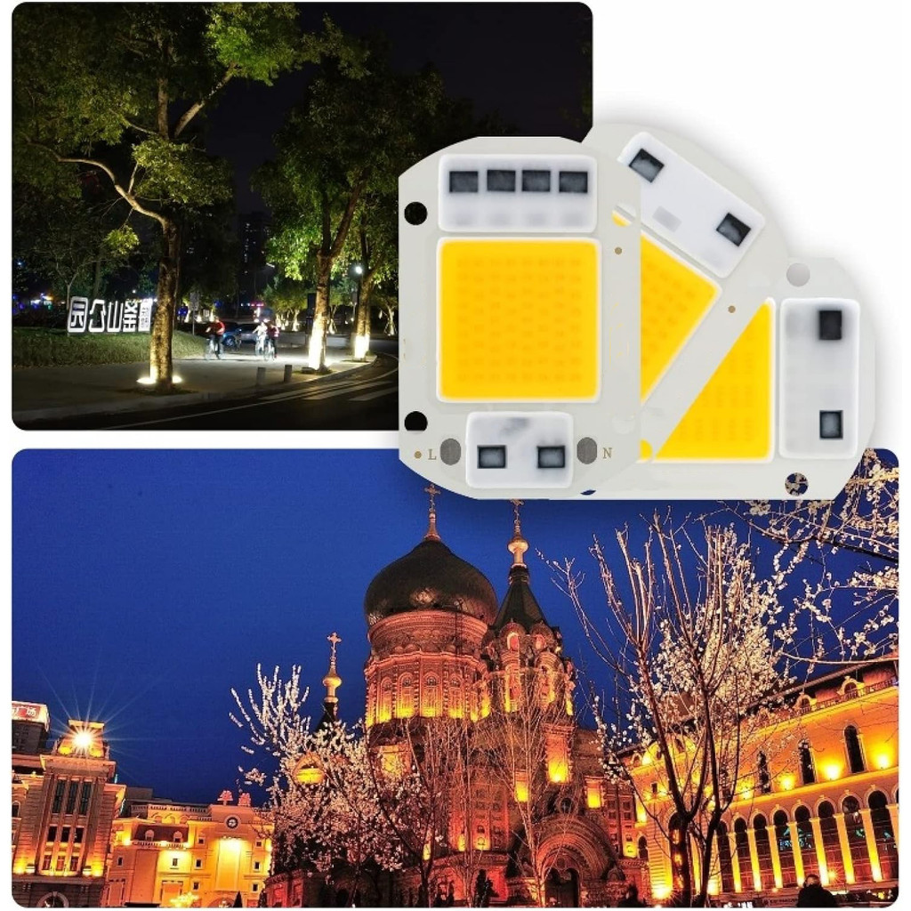 Jual Suide chip led lampu cob floodlight spotlight warm white 220v 50w ...