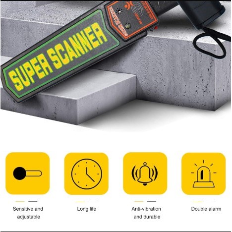 Jual Detektor Logam Security Scanner Metal Detektor Logam Body Checker ...