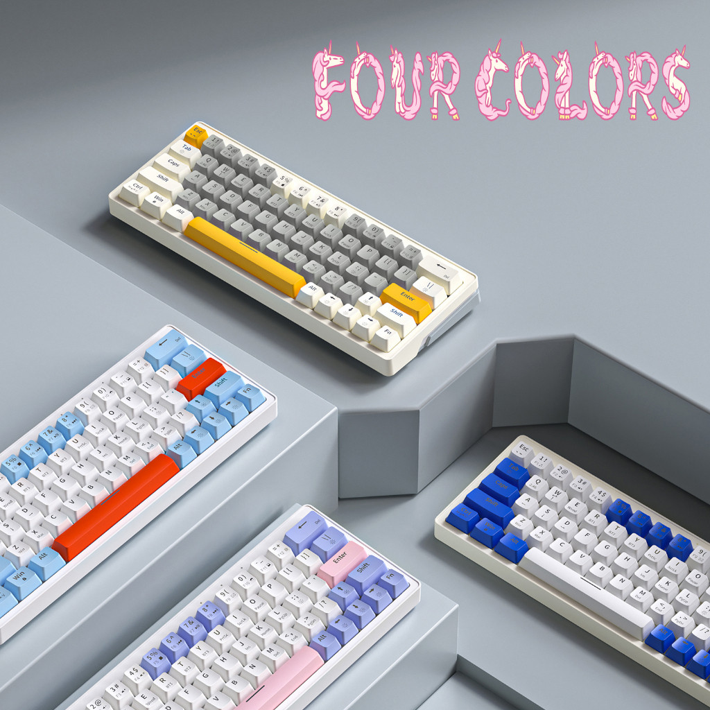 Jual ZIFRIEND ZA63 Mechanical Keyboard 5Pin Hotswap 3 Modes 63 Keys ...