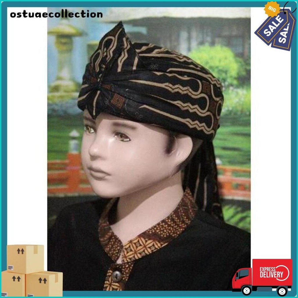 Jual Blankon Iket Sunda Jawa Tradisional Dewasa Anak Bahan Katun Model ...