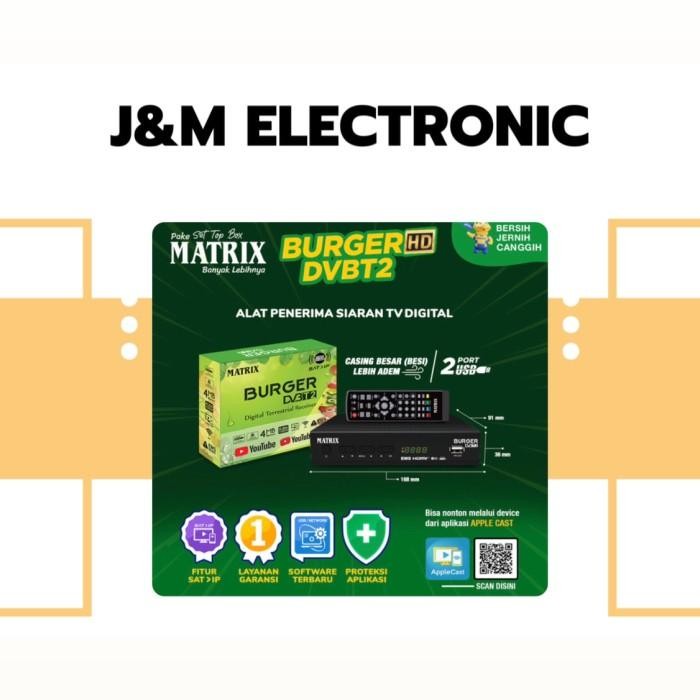 Jual Set Top Box Dvbt2 Receiver Matrix Burger Hijau/Stb Matrix Burger Hijau | Shopee Indonesia
