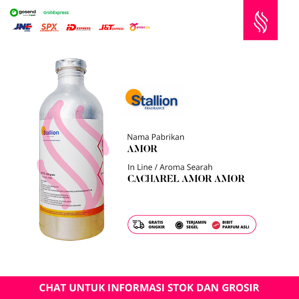 Jual JUAL BIBIT PARFUM MURNI - STALLION - AMOR - SEGEL - 500 gr ...