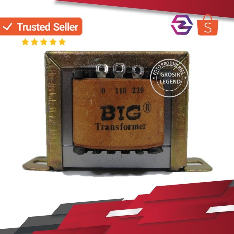 Jual Trafo travo 350 mA 12V CT Big murni tembaga | Shopee Indonesia