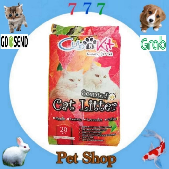 Jual Pasir Kucing Gumpal Wangi Cubnkit Tatapet Premium 20Kg (Gosend/Grab) | Shopee Indonesia