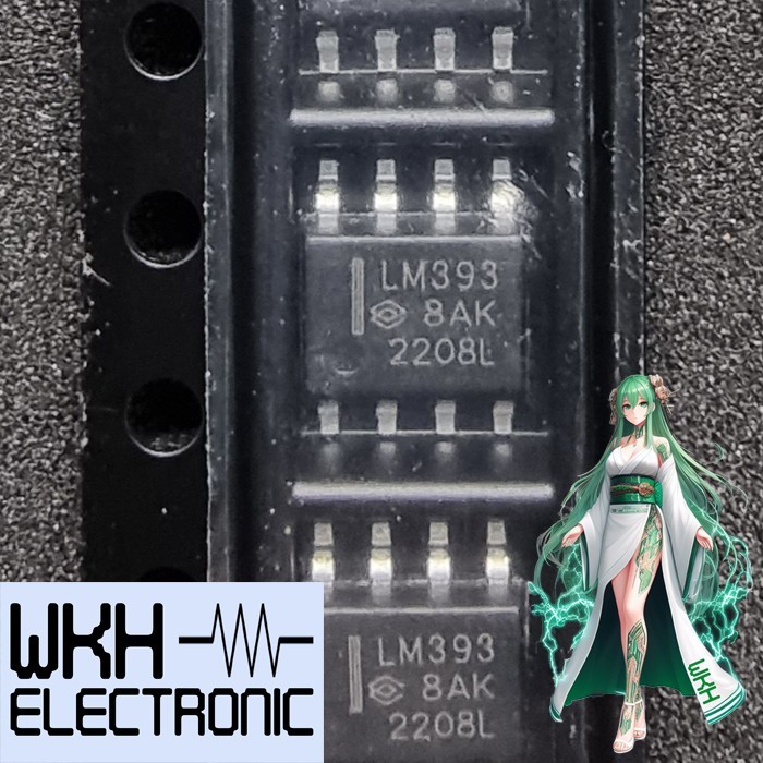 Jual (WKH) LM393DR SMD LM393 LM393D SOP-8 SOP8 DUAL COMPARATOR IC | Shopee Indonesia