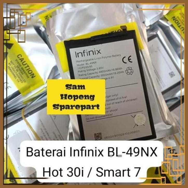 Jual [SAM] BATRE BATERAI BATTERY BATERE INFINIX BL-49NX HOT 30I SMART 7 ...