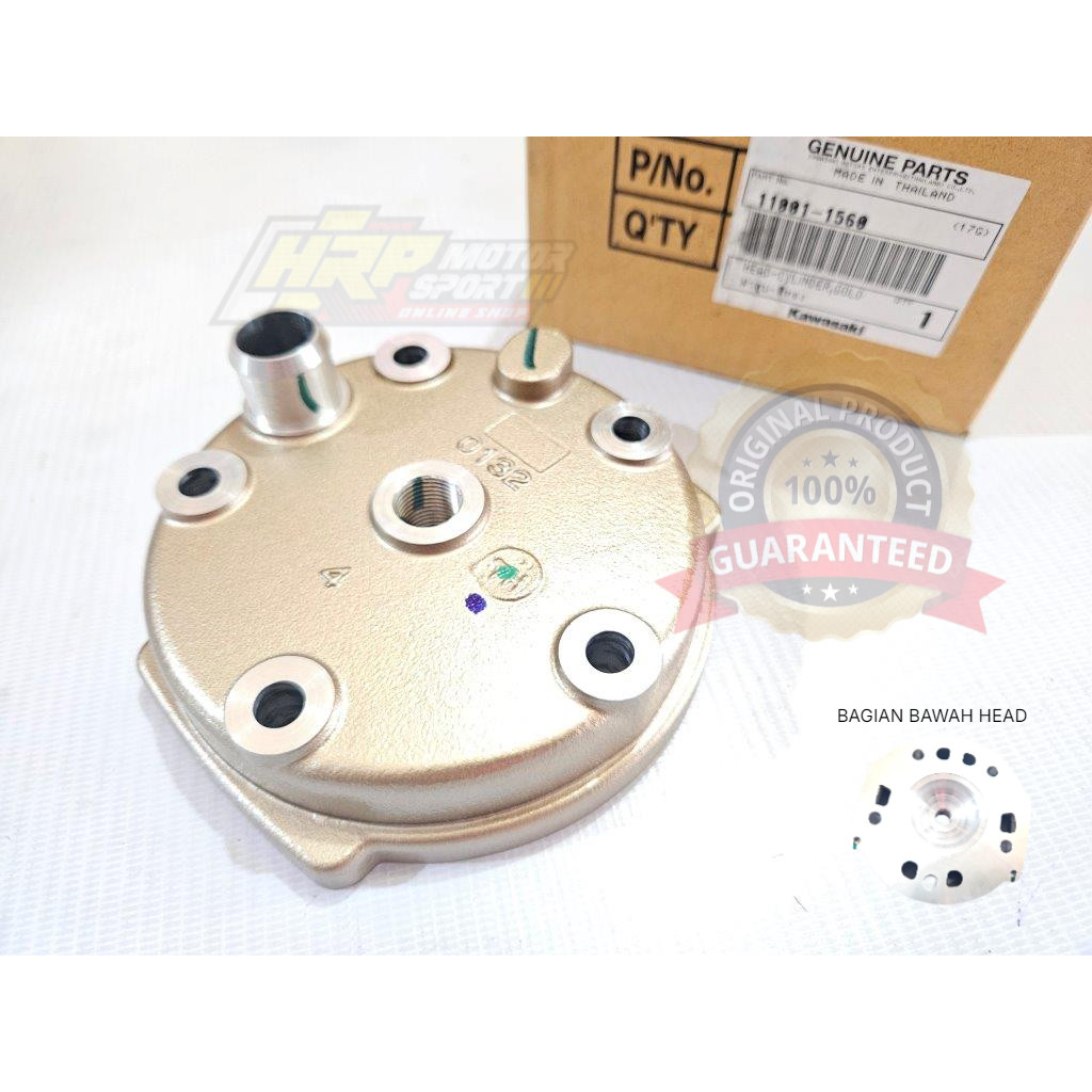 Jual KOP HEAD CYLINDER BLOK NINJA RR GOLD ORIGINAL | Shopee Indonesia