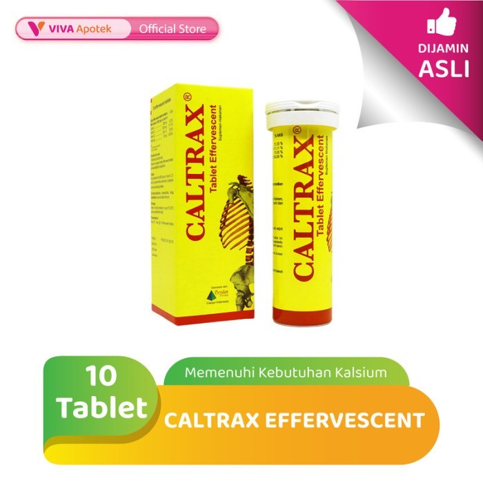 Jual Caltrax Effervescent untuk Kesehatan Tulang (10 Tablet Eff ...