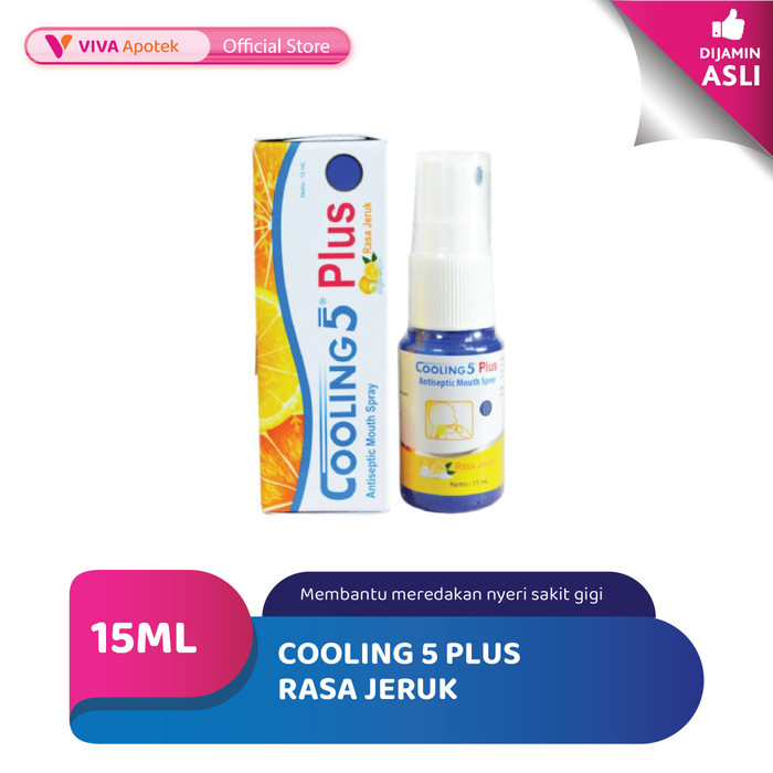 Jual Cooling 5 Plus Rasa Jeruk untuk Meredakan Sakit Gigi (15 ml ...