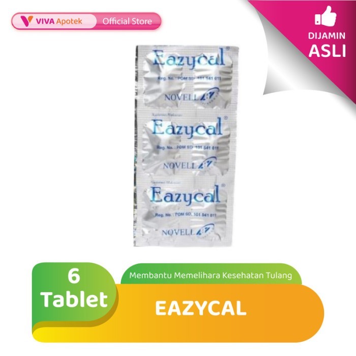 Jual Eazycal Membantu Memelihara Kesehatan Tulang (6 Tablet) | Shopee ...
