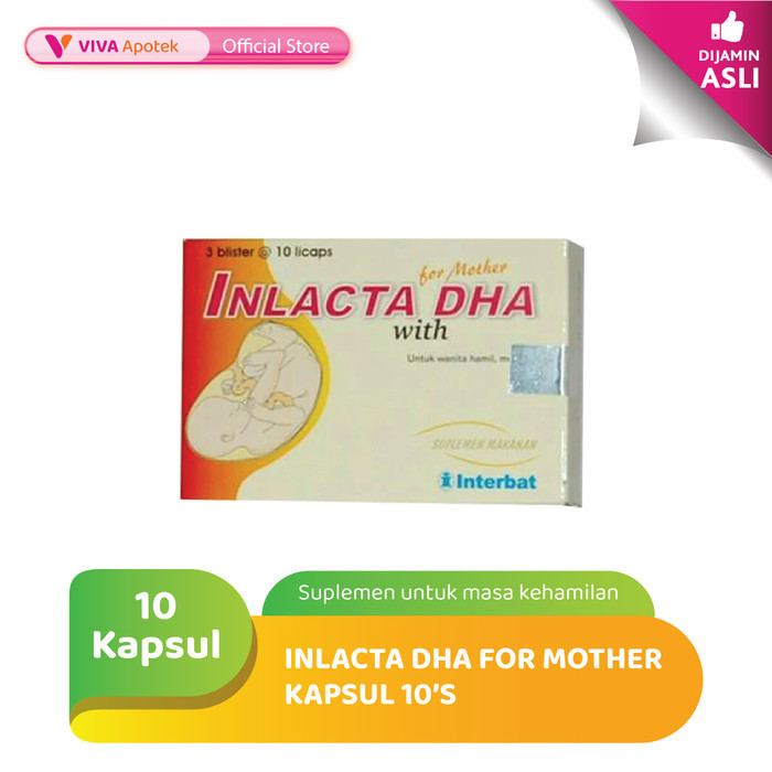 Jual Inlacta Dha For Mother Suplemen Ibu Hamil & Menyusui (10 Kapsul ...