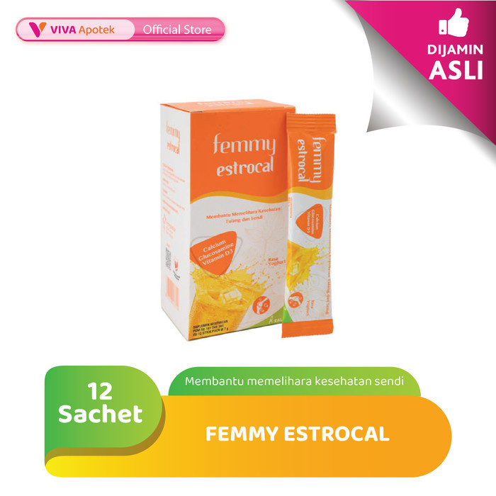 Jual Femmy Estrocal Suplemen Kesehatan Tulang (12 Sachet) | Shopee ...
