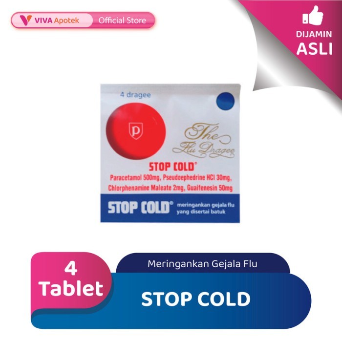 Jual Stop Cold untuk Meringankan Gejala Flu (4 Tablet) | Shopee Indonesia