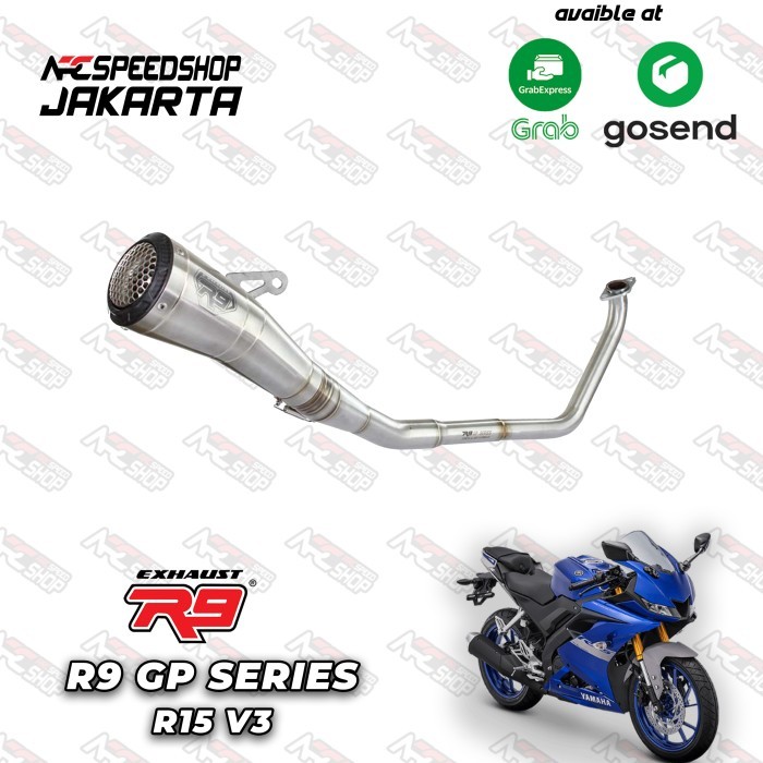 Jual KNALPOT R9 GP SS SERIES ALL NEW R15 V3 FULLSYSTEM =READY NOW ...