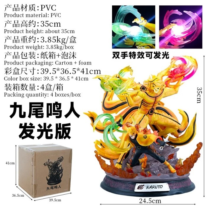 Jual Action Figure Uzumaki Naruto Kurama Mode Sage Biju Jinchuriki ...