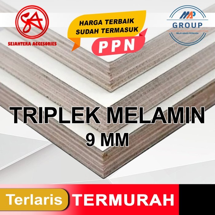 Jual TRIPLEK MELAMIN/TRIMIN/MELAMIN SF (1 SISI / 1 MUKA ) 9MM | Shopee ...