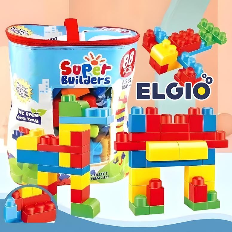 Jual Kualitassuper Mainan Balok Susun Besar Mega Bricks Super Builders Sale | Shopee Indonesia