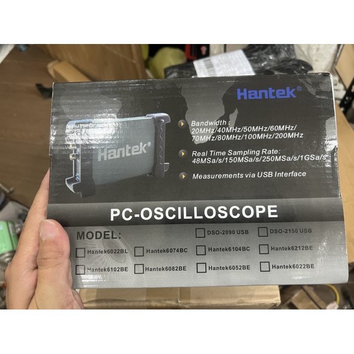 Jual Digital Oscilloscope Hantek 6022Be 2 Chanel 20Mhz | Shopee Indonesia
