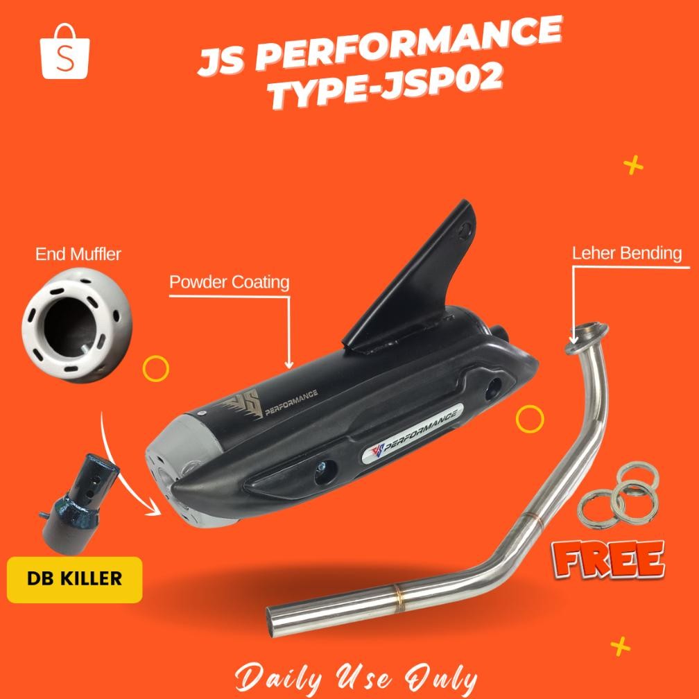 Jual we-12 Knalpot JS Performance Type-JSP02 untuk semua motor matic ...