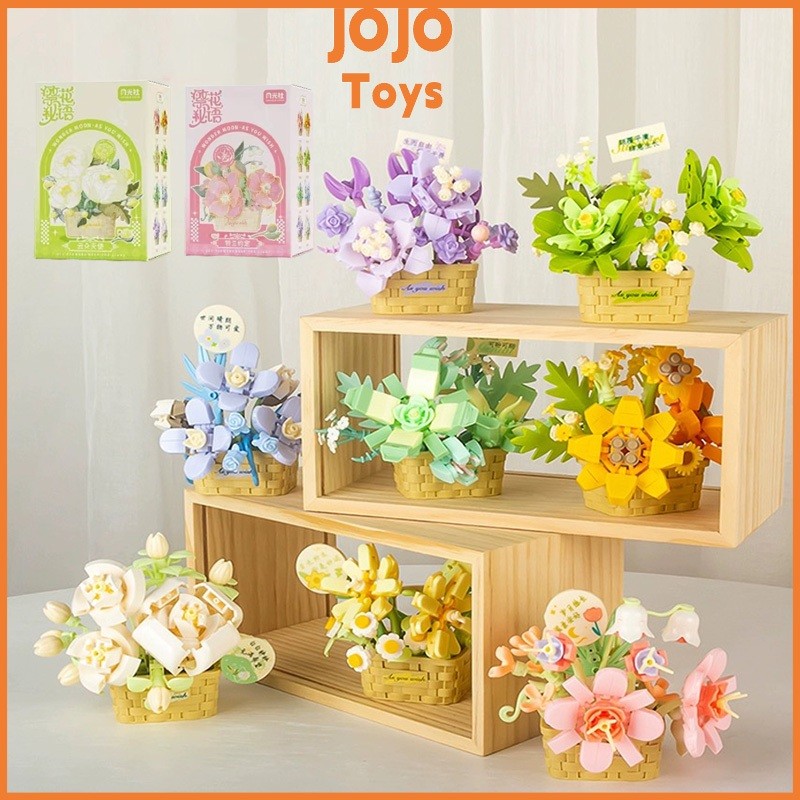 Jual JOJO Pot Sukulen Balok Susun Gift / Mainan Nano Building Block ...