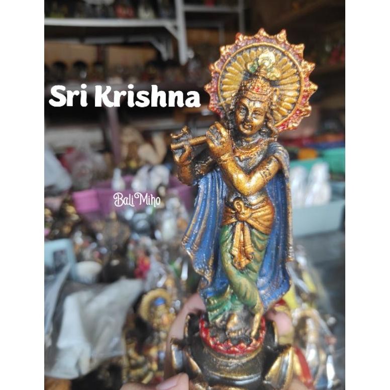 Jual Murah Patung Dewa Krishna Bermain Suling/Krishna/Patung Krishna ...