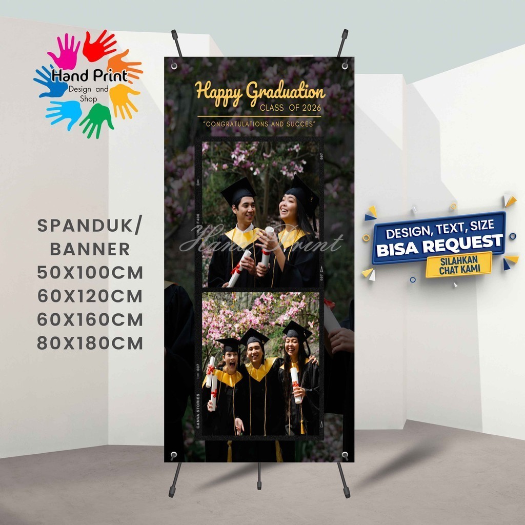 Jual Cetak Spanduk Banner Selamat Wisuda Kelulusan Perayaan Graduation ...