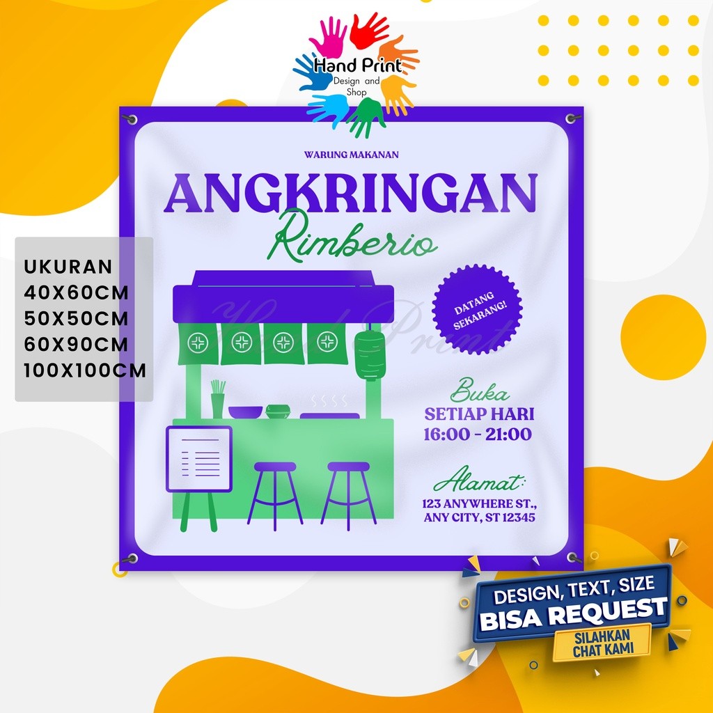 Jual Cetak Spanduk Banner Angkringan Sate Seafood Sosis Bakso Bakar ...
