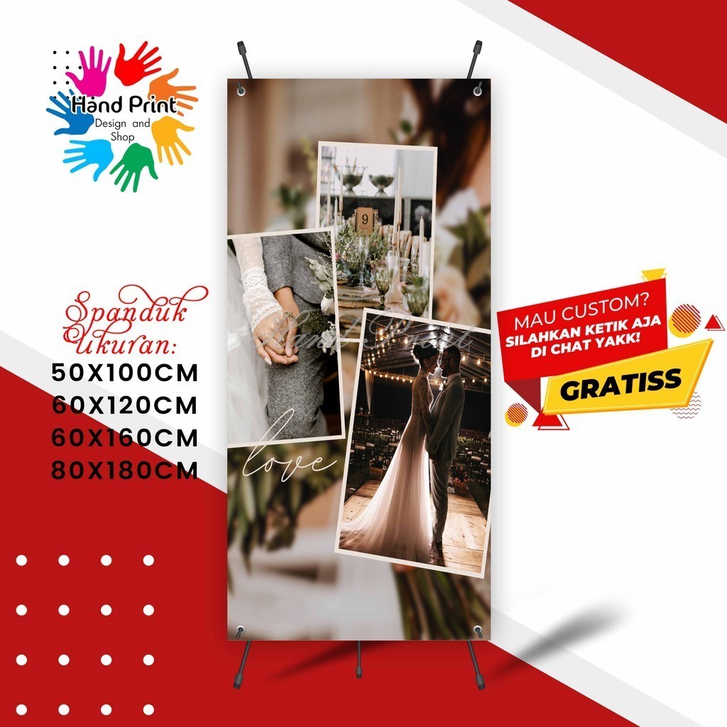 Jual Cetak Spanduk Banner Wedding Selamat Datang Di Pernikahan kami F ...