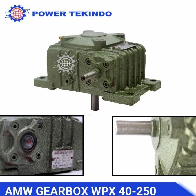 Jual Amw Gearbox Wpo / Wpx Tipe 100 Rasio 10-60 Lengkap Girbox Speed Reduce | Shopee Indonesia