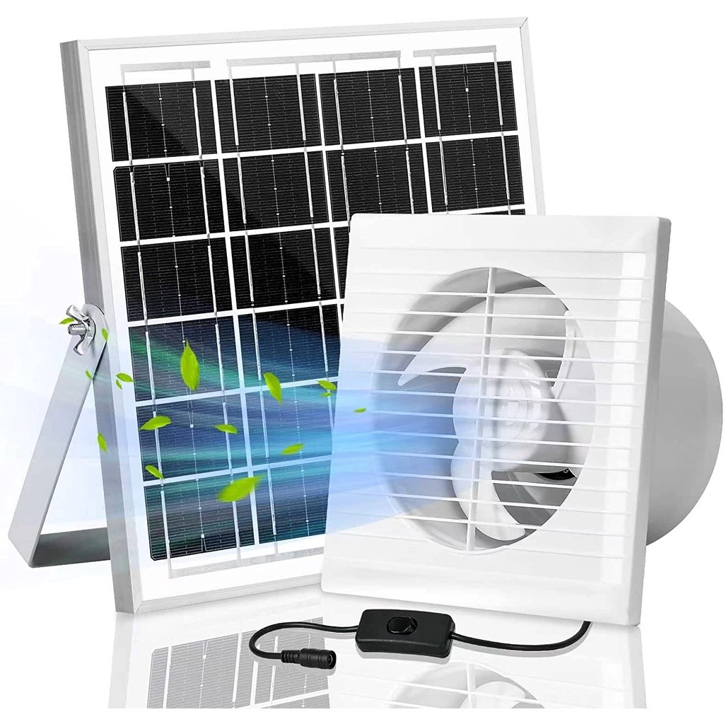 Jual Kipas angin buang tenaga surya, panel surya kedap air 8W + kipas ...