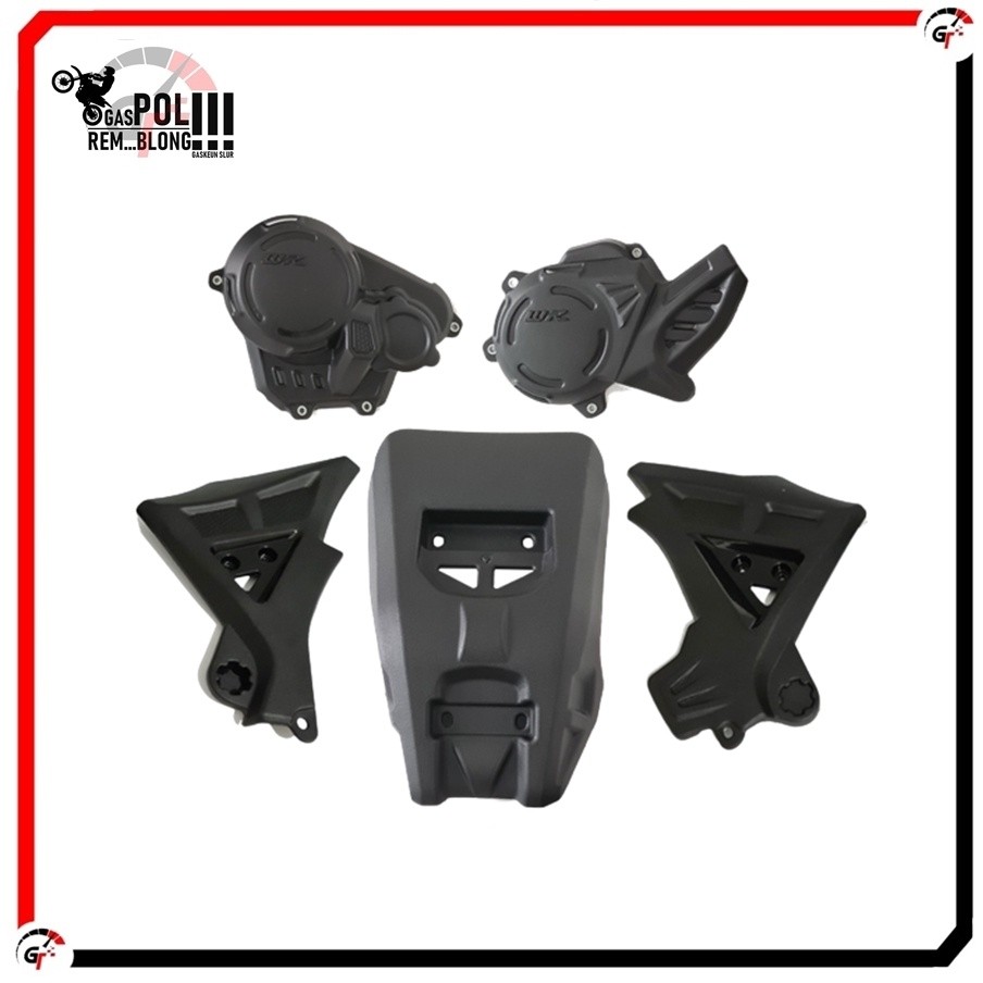 Jual murah engine guard wr 155 wr155 tutup mesin cover rangka full set ...