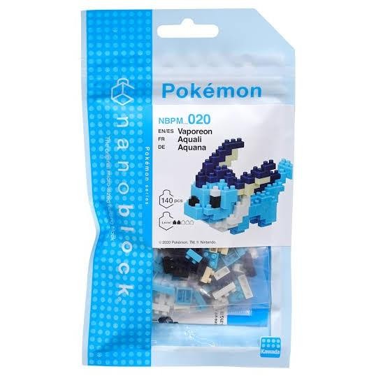 Jual NANOBLOCK KAWADA "POKEMON" #NBPM 020 VAPOREON 2807T | Shopee Indonesia