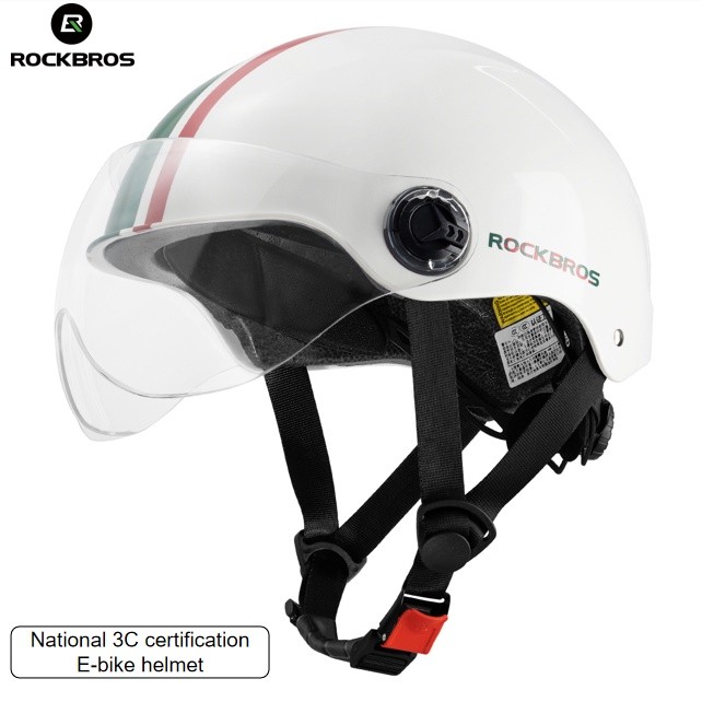Jual ROCKBROS Helm Sepeda Listrik Pelindung ABS Setengah Helm Sepeda ...