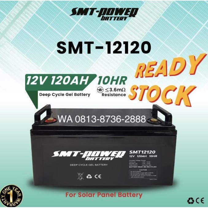 Jual Accu Aki Baterai Battery kering Smt Power 12v 120Ah | Shopee Indonesia