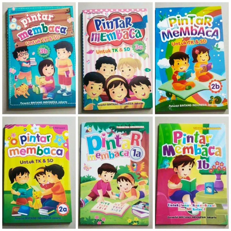Jual BUKU PINTAR MEMBACA UNTUK ANAK SD LENGKAP JILID 1A 1B 2A 2B 3A 3B ...