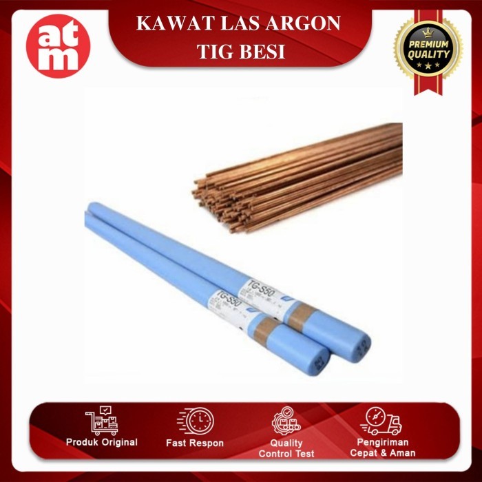 Jual Terlaris!! Kawat Las Argon Tig Besi Tgs-50 2,4 Mm Kobe Familiarc Er 70 - 1Kg | Shopee Indonesia