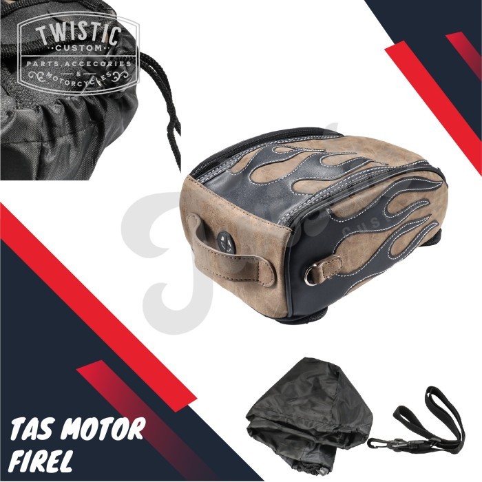 Jual Tas Kulit Tank Bag Tankbag Tangki Magnet Depan Firel Motor ...